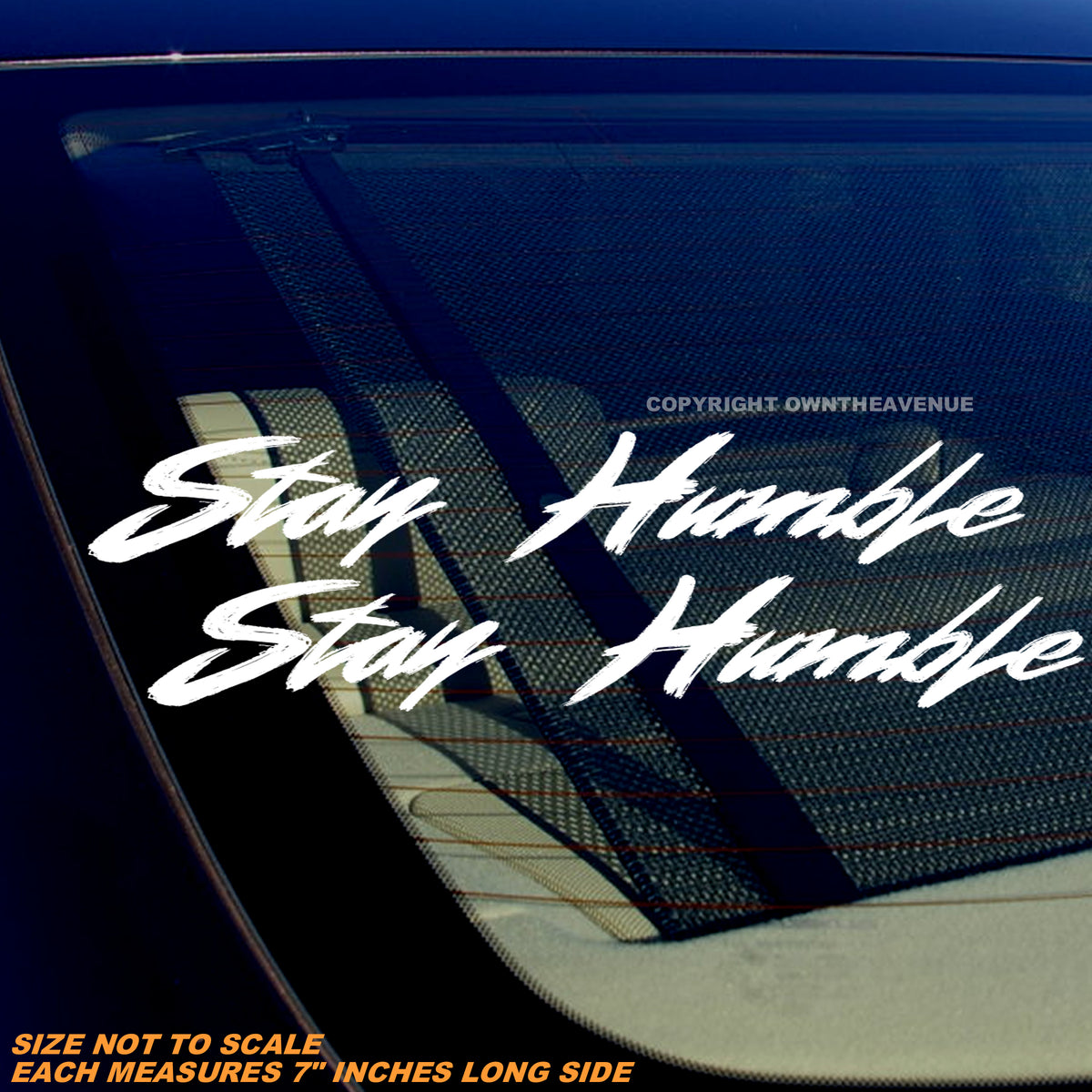 x2 Stay Humble JDM Racing Drifting Marker Style Vinyl Decal Stickers 7