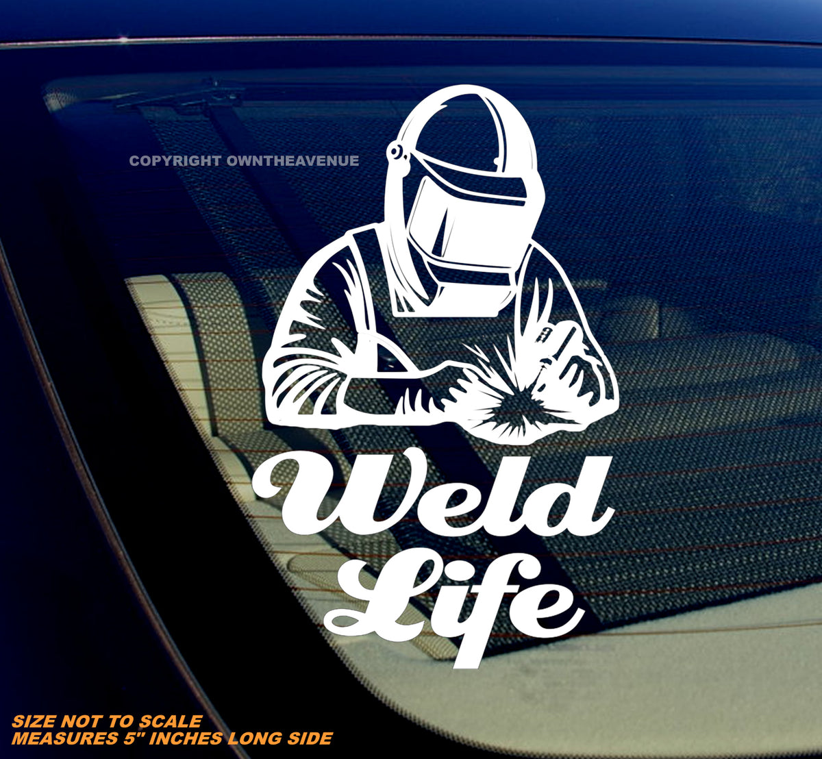 Weld Life Welding Fabricator Viny Sticker Decal 5" - Model V045 ...