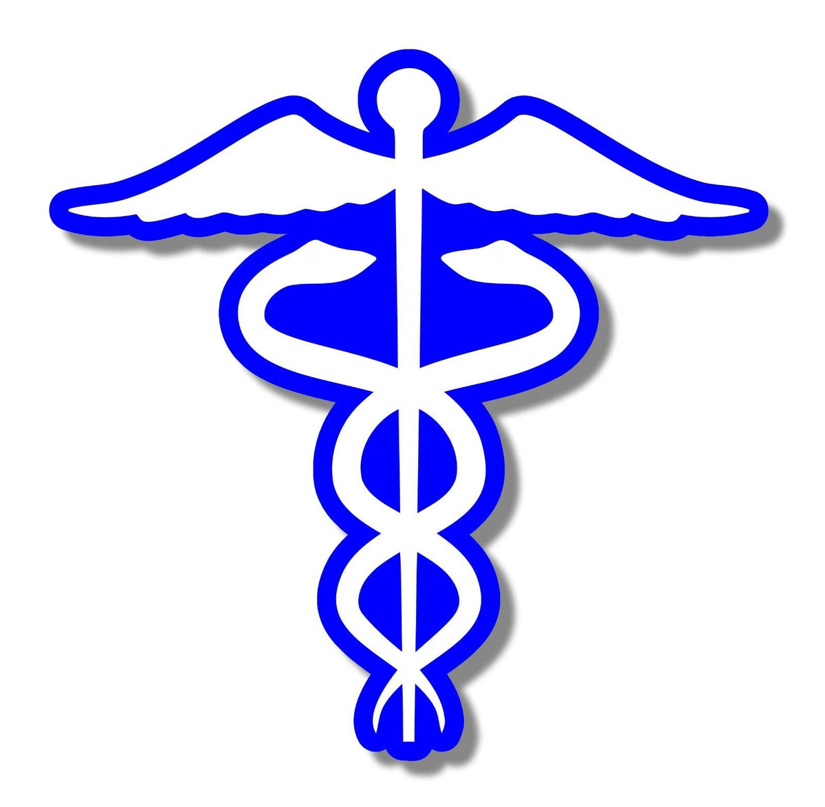 Caduceus Symbol Vinyl Sticker EMT Ambulance Medical Life Paramedic EMS ...