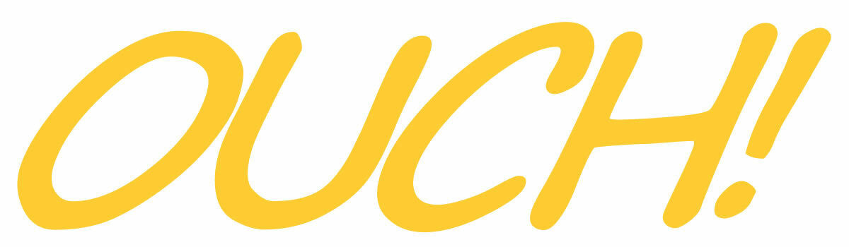 OUCH! Dent Cover Up JDM Racing Drifting Car Sticker Decal Choose Your ...