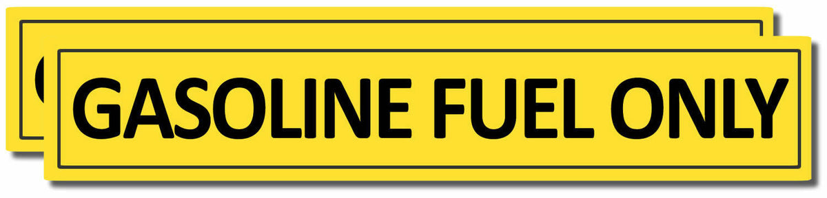 x2 Gasoline Gas Fuel Only Sticker Door Decal Truck Label Tank Vinyl ...
